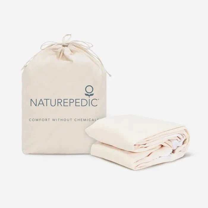 Naturepedic Organic Waterproof Kids Mattress Protector Pad - Full